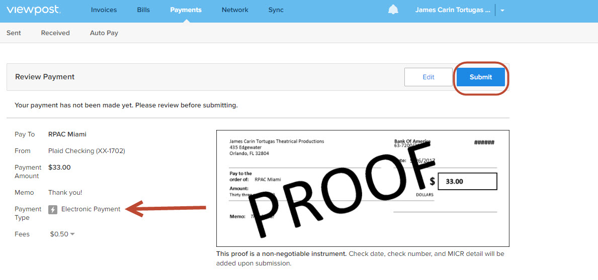 Sending Payments – Viewpost Support Center
