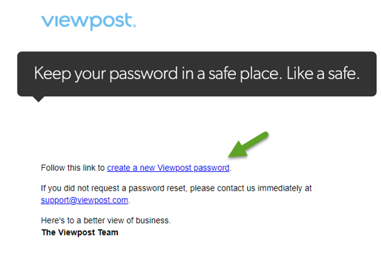 Reset your Viewpost password – Viewpost Support Center