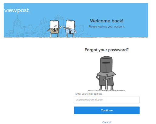 Reset your Viewpost password – Viewpost Support Center